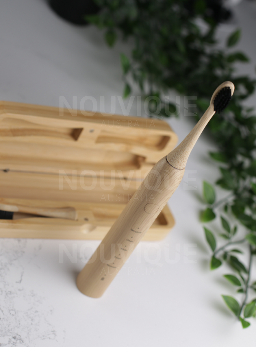 Eco Friendly Bamboo Electric Toothbrush - Dentist Approved – Nouvique ...